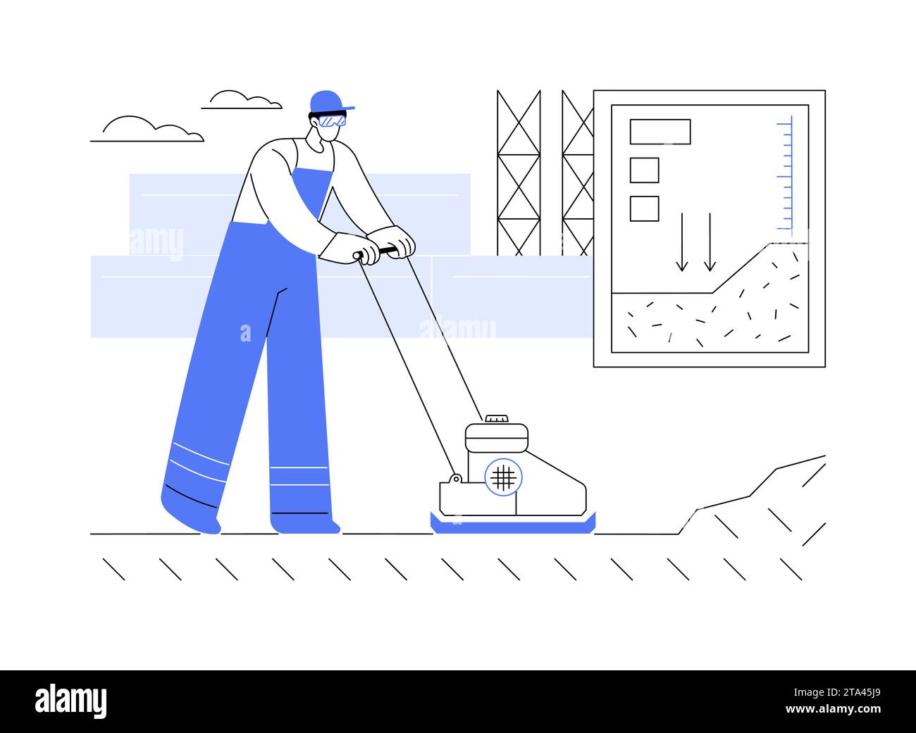 Soil compaction abstract concept vector illustration Stock Vector Image ...