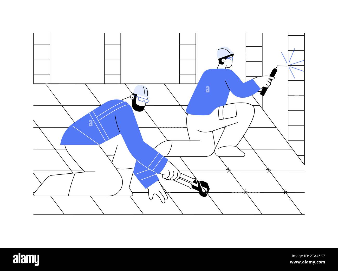 Rebar reinforcement abstract concept vector illustration Stock Vector ...