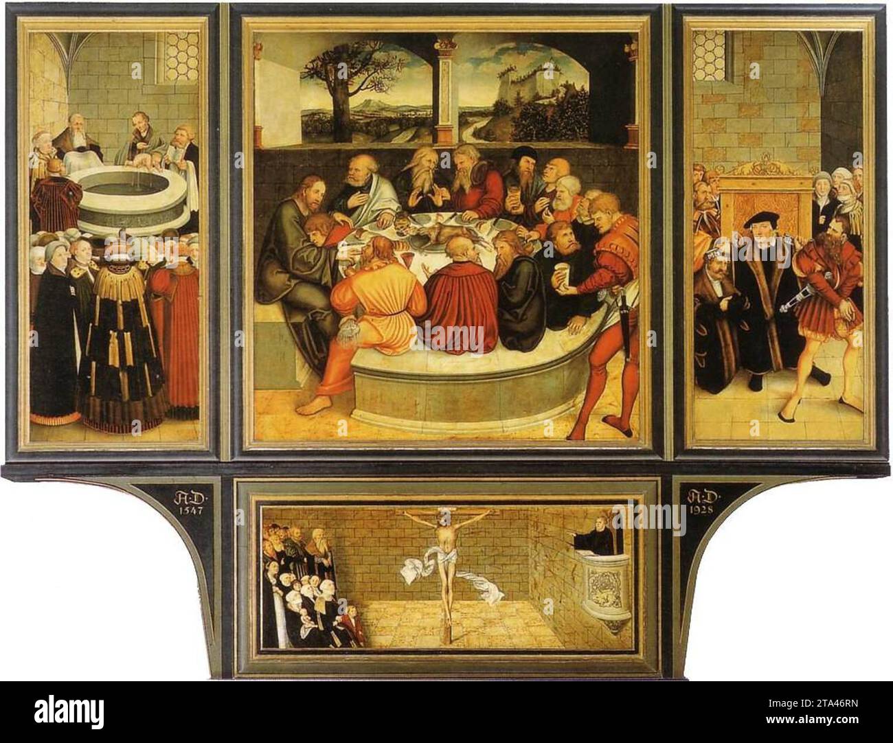 Reformation Altar 1530s, consecrated in 1547 by Lucas The Elder Cranach ...