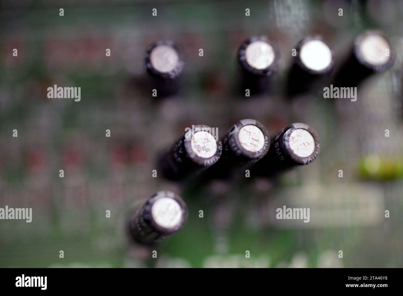 Cairo, Egypt, October 15 2023: Interior of an old satellite receiver ...