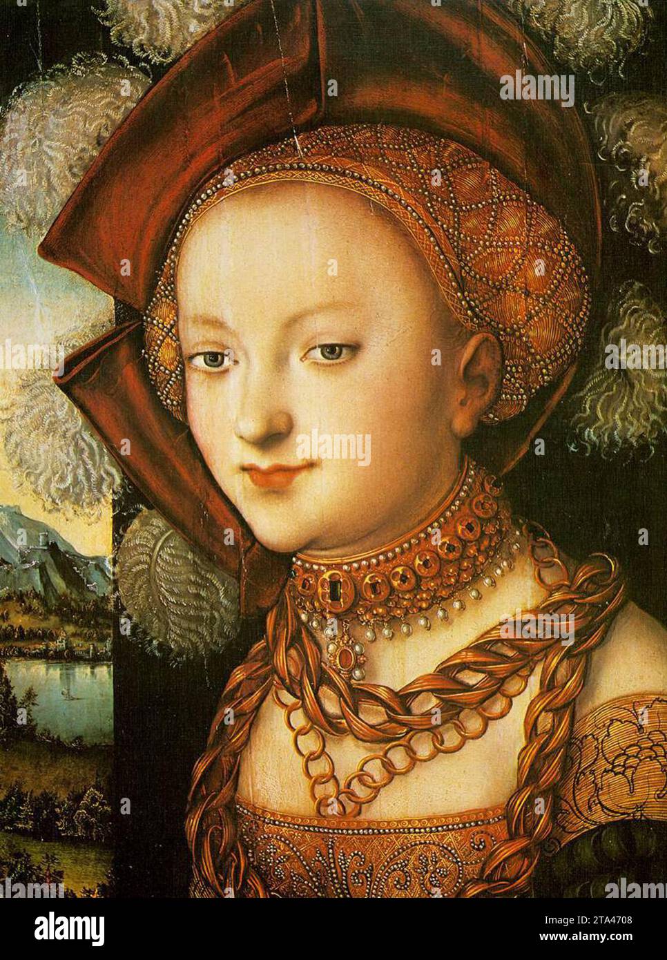 Salome (detail) c. 1530 by Lucas The Elder Cranach Stock Photo - Alamy
