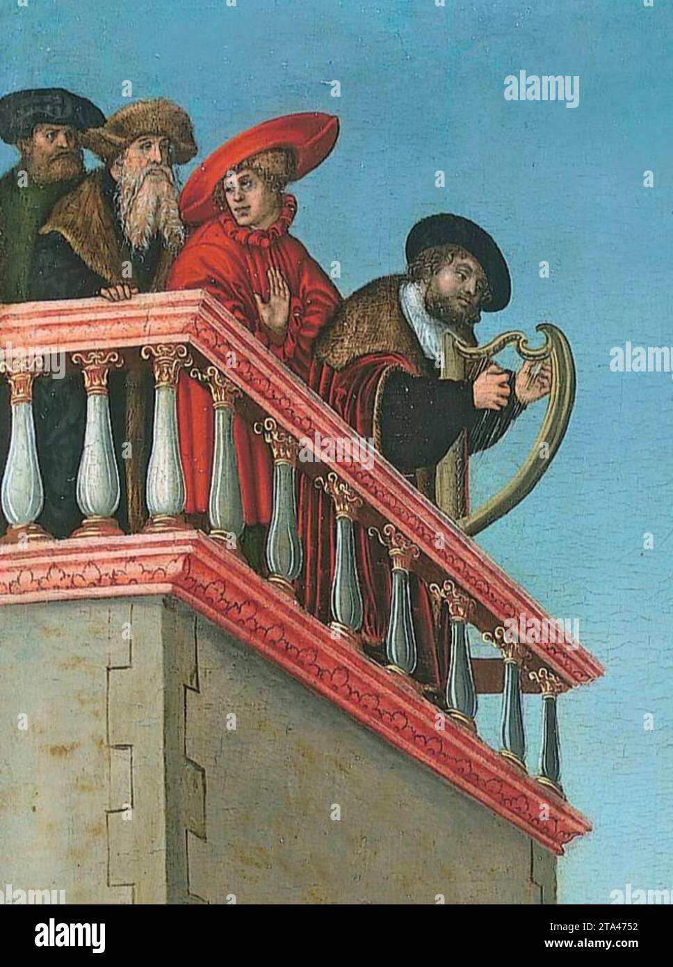 David and Bathsheba (detail) 1534 by Lucas The Elder Cranach Stock Photo - Alamy