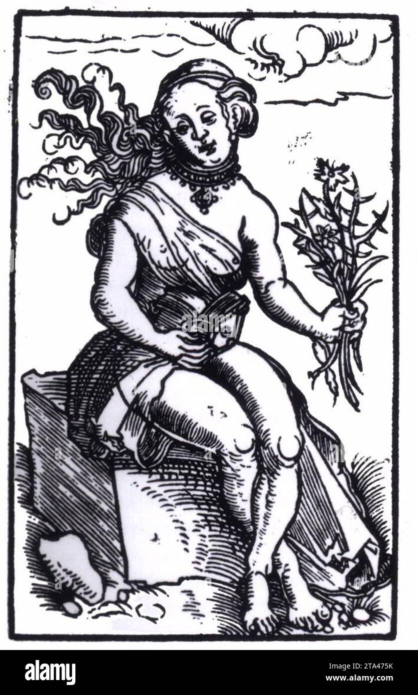 Sophrosyne 1523 by Lucas The Elder Cranach Stock Photo - Alamy