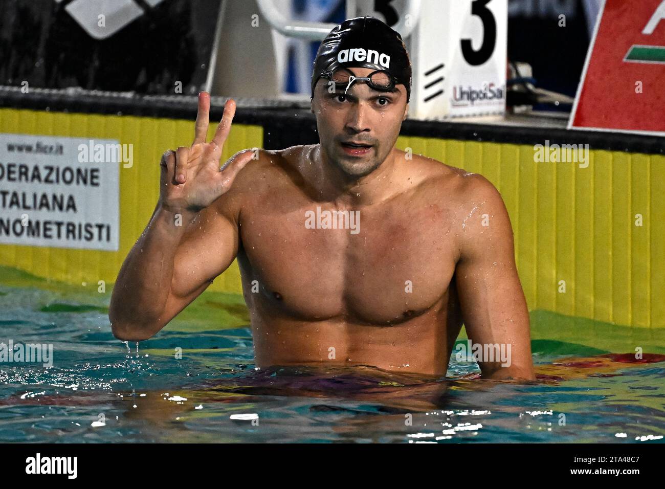 Riccione, Italy. 28th Nov, 2023. Luca Pizzini of Centro Sp.Vo ...