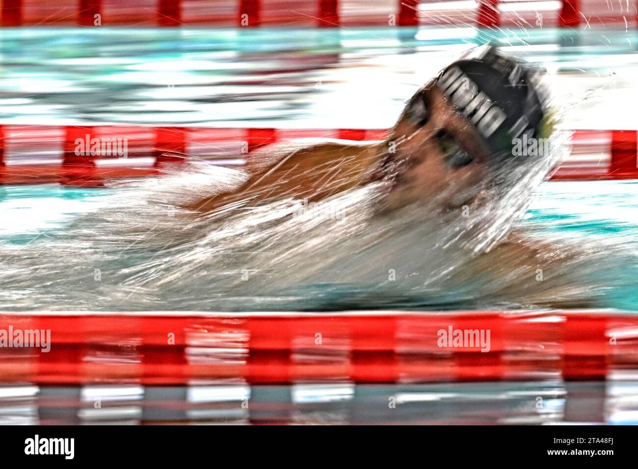 Riccione, Italy. 28th Nov, 2023. Alberto Razzetti of Fiamme Gialle ...