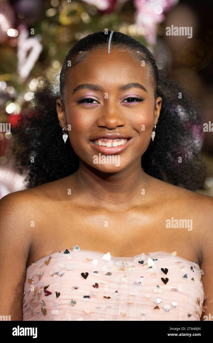 Calah Lane poses for photographers upon arrival at the world premiere ...