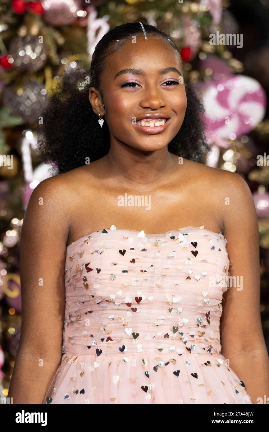 Calah Lane poses for photographers upon arrival at the world premiere ...