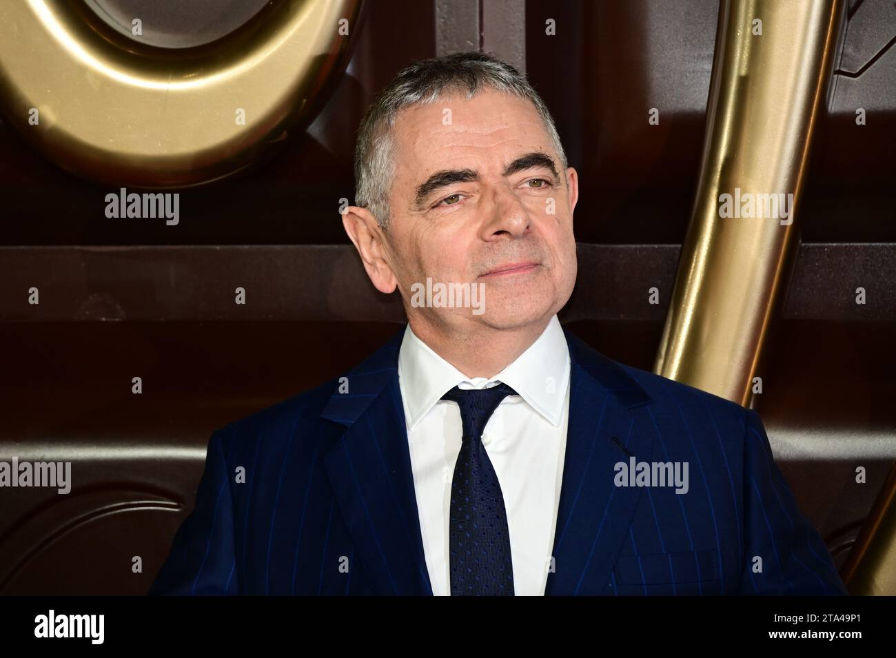 London, UK. 28th Nov, 2023. Rowan Atkinson attends the Warner Bros ...