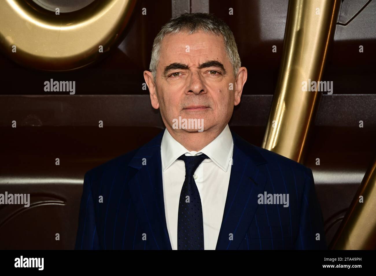 London, UK. 28th Nov, 2023. Rowan Atkinson attends the Warner Bros ...