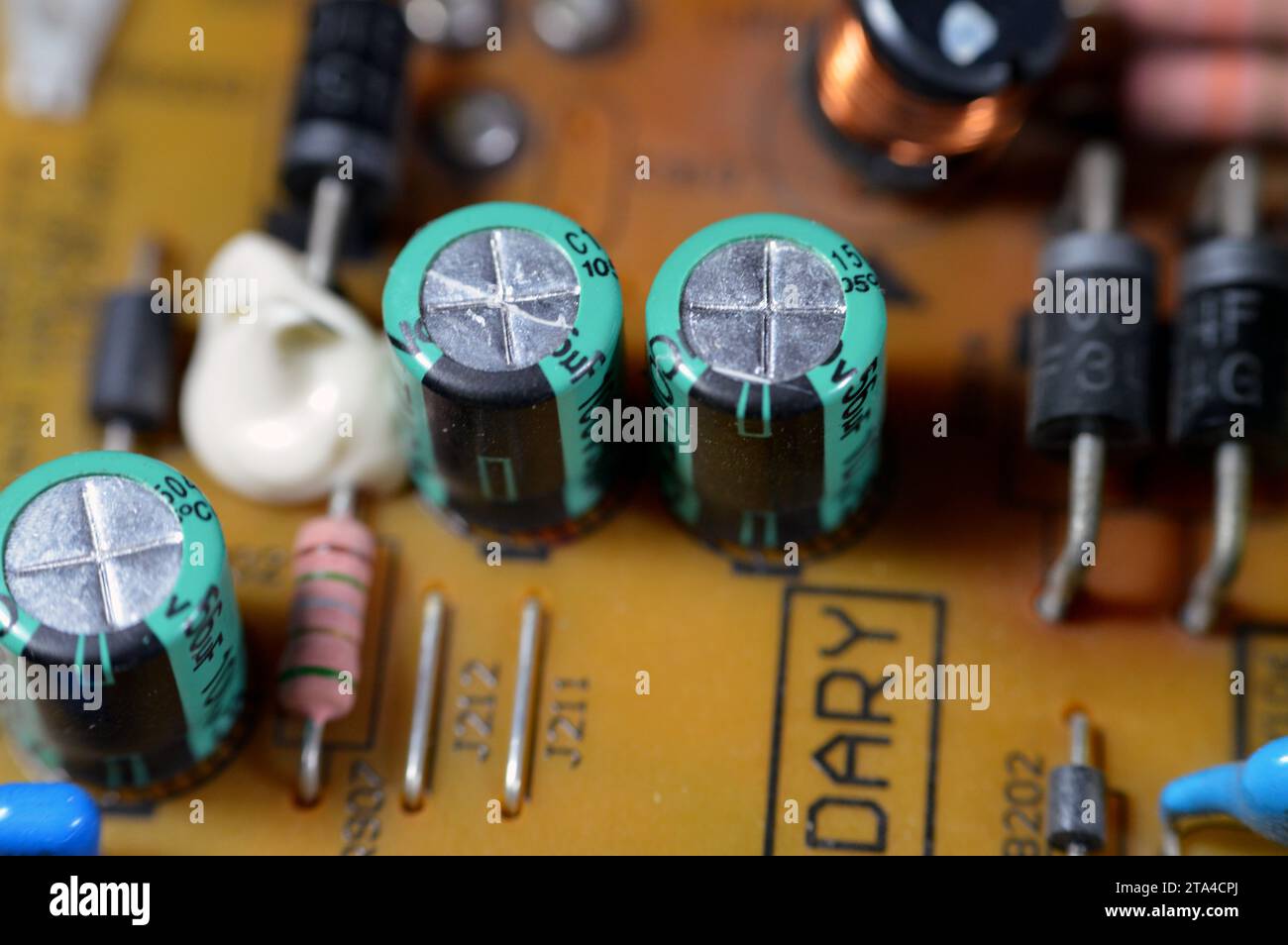 Cairo, Egypt, October 30 2023: interior of LED TV Television main board ...