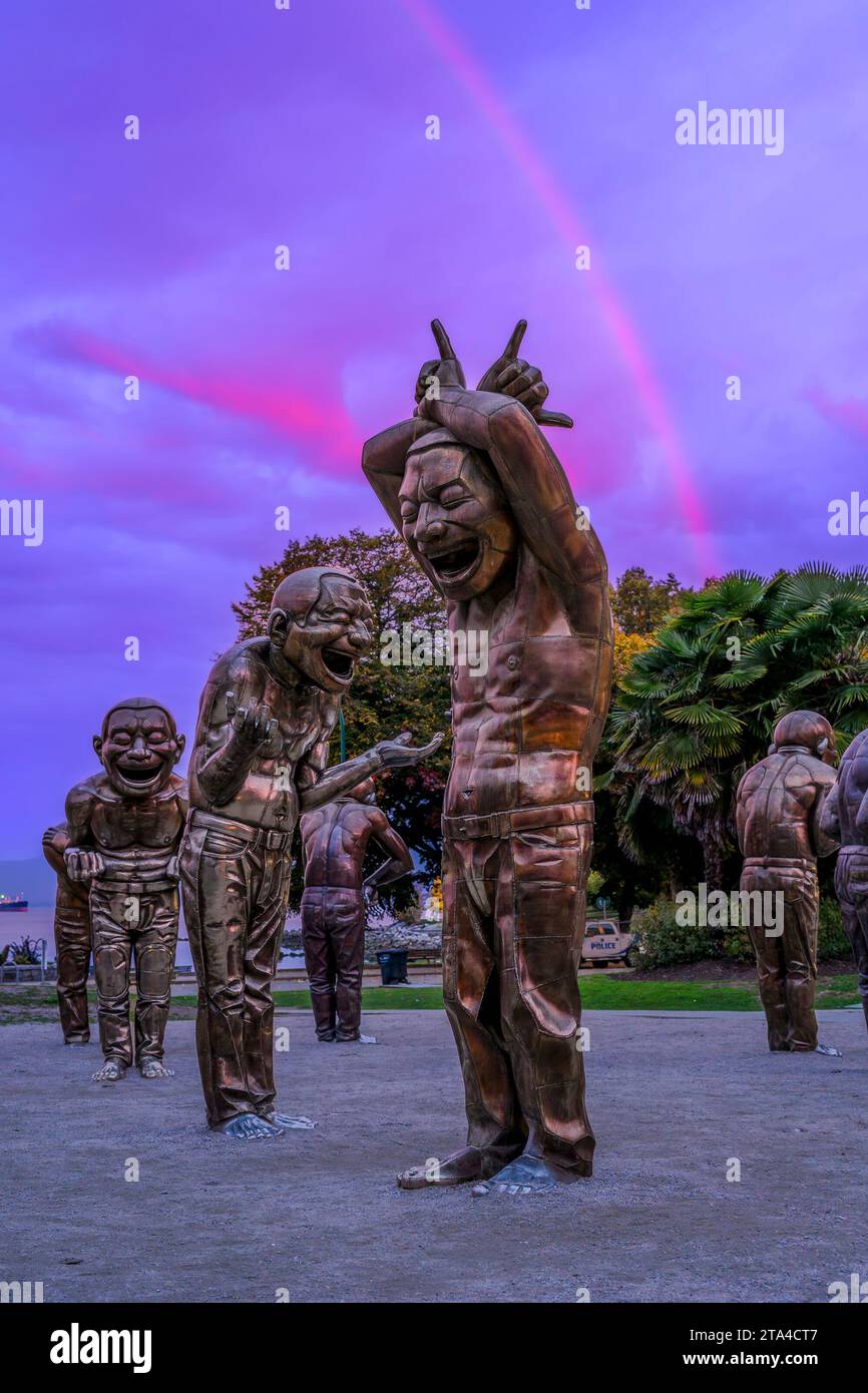 A-maze-ing Laughter, sculpture installation. Morton Park, Vancouver, BC ...