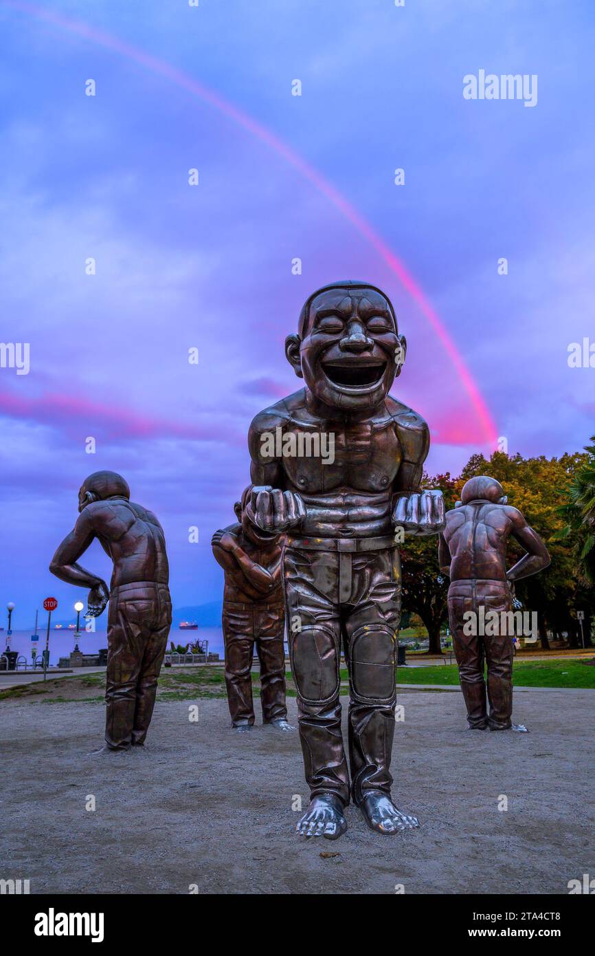 A-maze-ing Laughter, sculpture installation. Morton Park, Vancouver, BC ...
