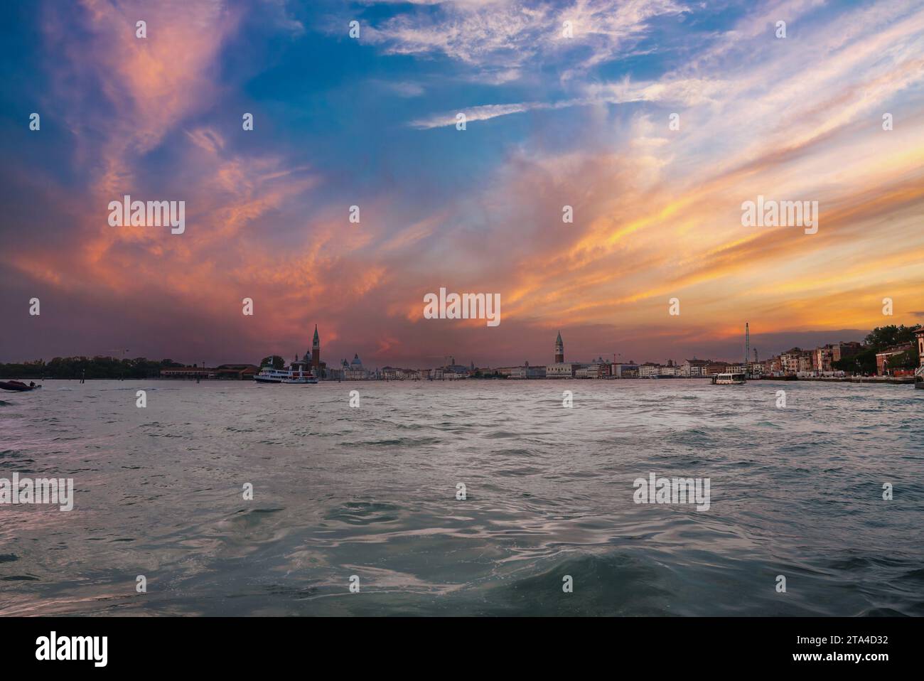 Iconic Venice Landmarks: Moody View of Traditional and Modern ...