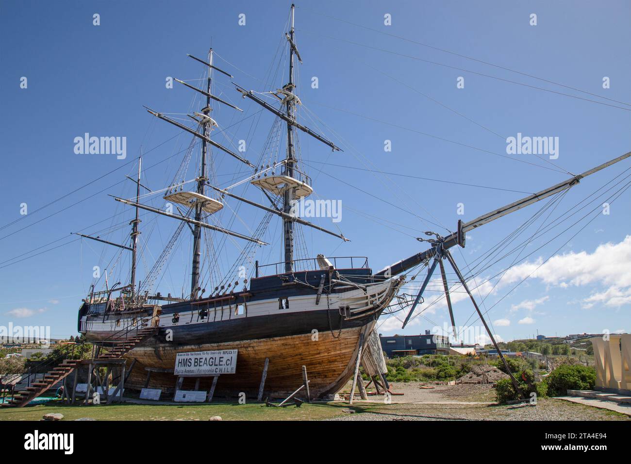 A full size replica of Charles Darwin's HMS Beagle, at Museo Nao ...