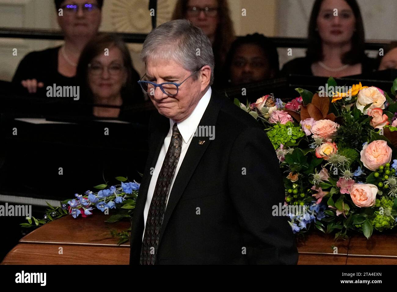 Atlanta, United States. 28th Nov, 2023. James "Chip" Carter walks past ...