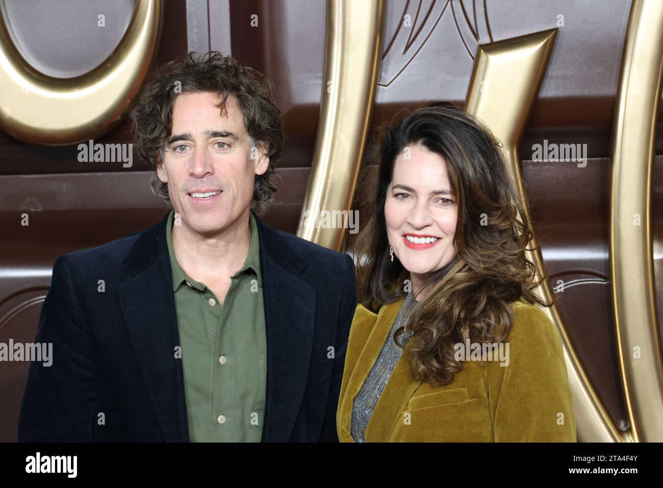 Stephen Mangan and Louise Delamere, WONKA World Premiere, Royal ...