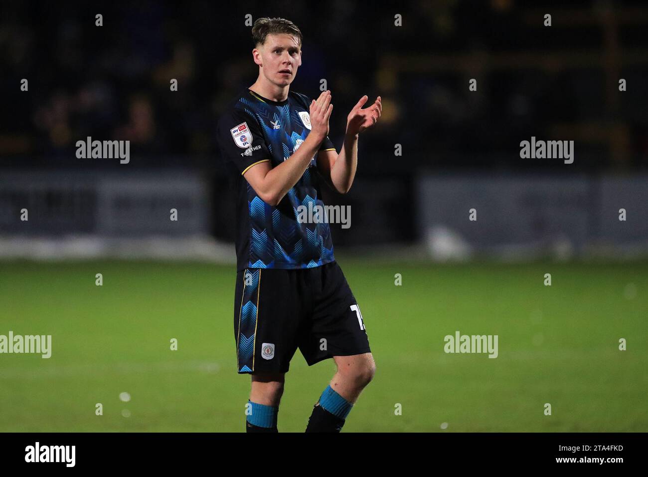 Sutton, UK. 28th Nov, 2023. Connor O'Riordan of Crewe Alexandra ...