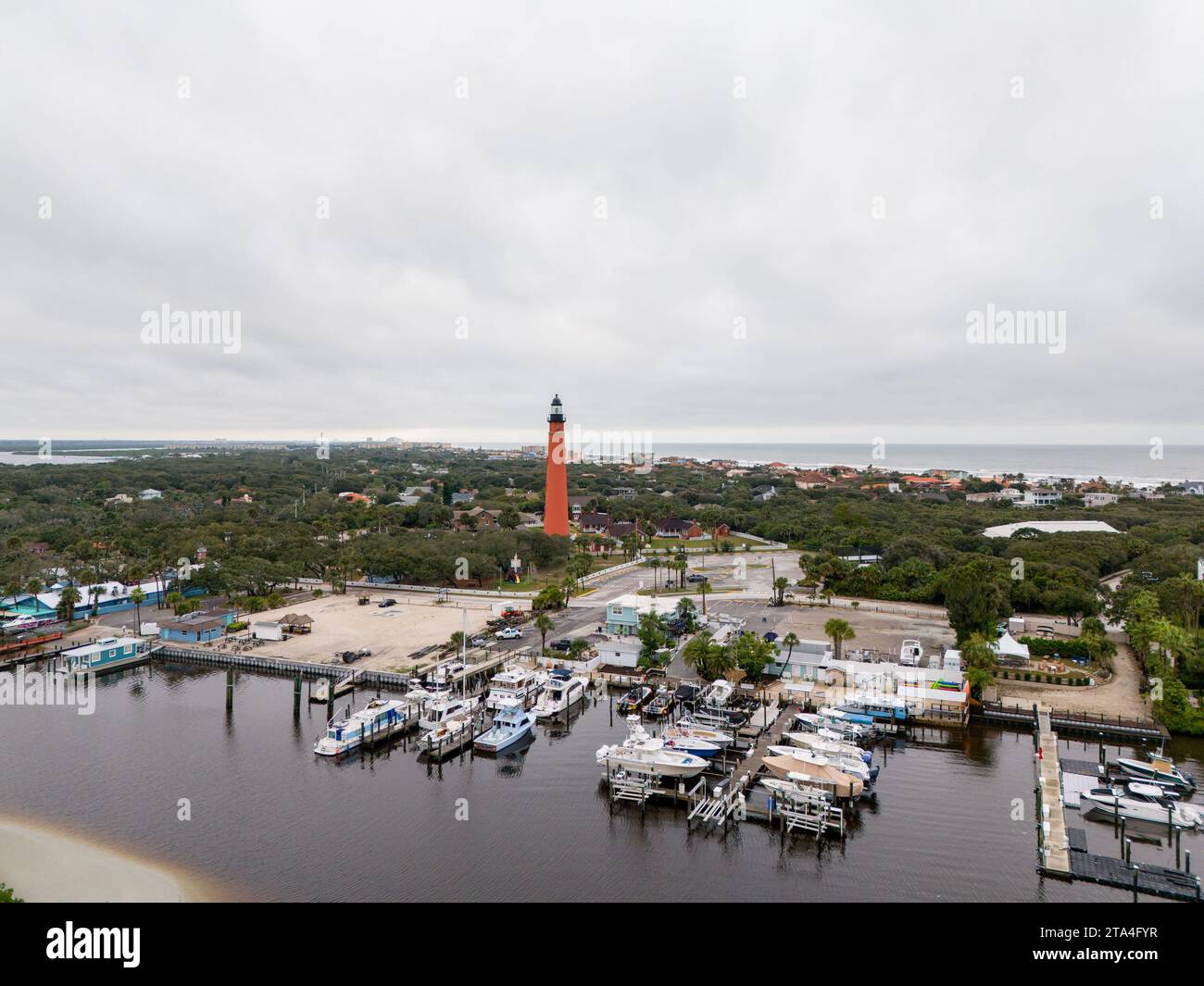 Stock image lighthouse at Ponce Inlet Florida USA Stock Photo - Alamy