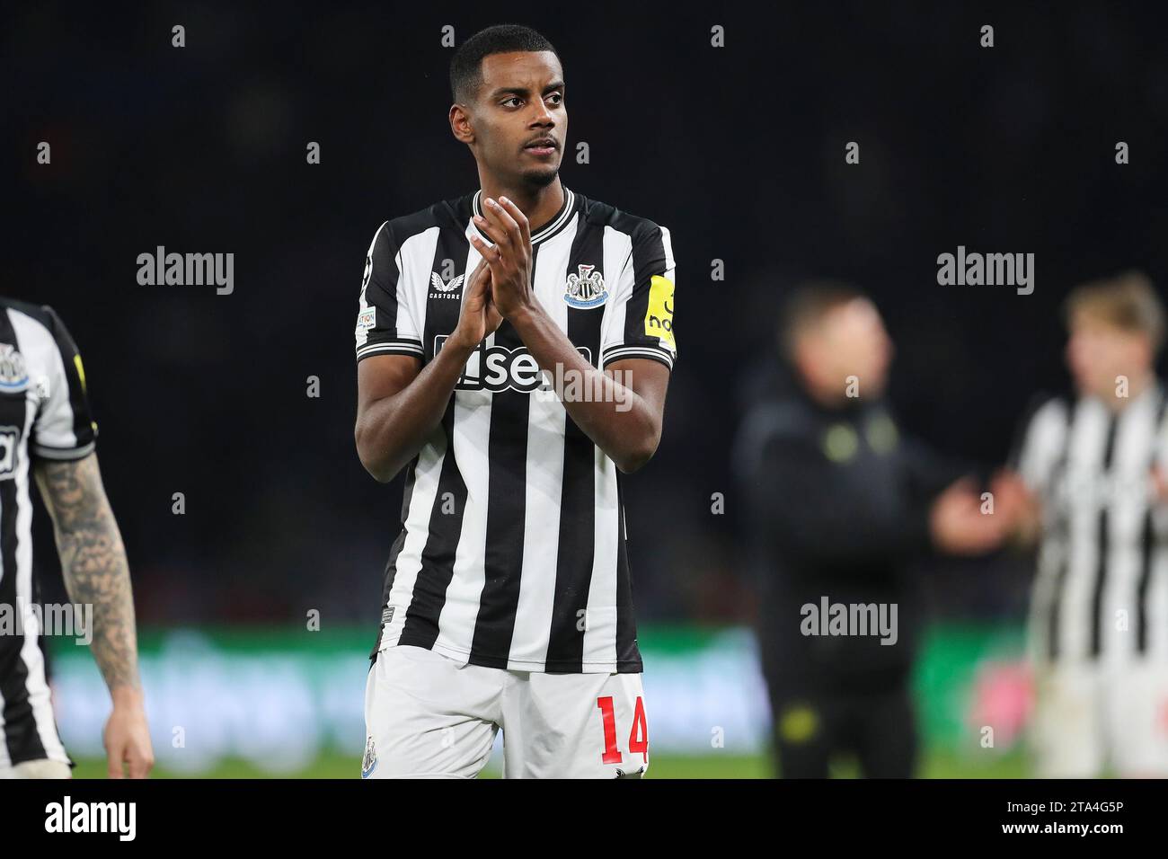 Paris, France. 28th Nov, 2023. Newcastle United forward Alexander Isak ...
