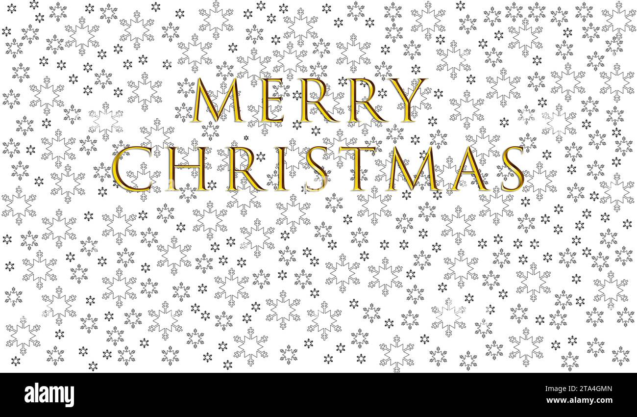 Christmas card 3d snow Cut Out Stock Images & Pictures - Alamy