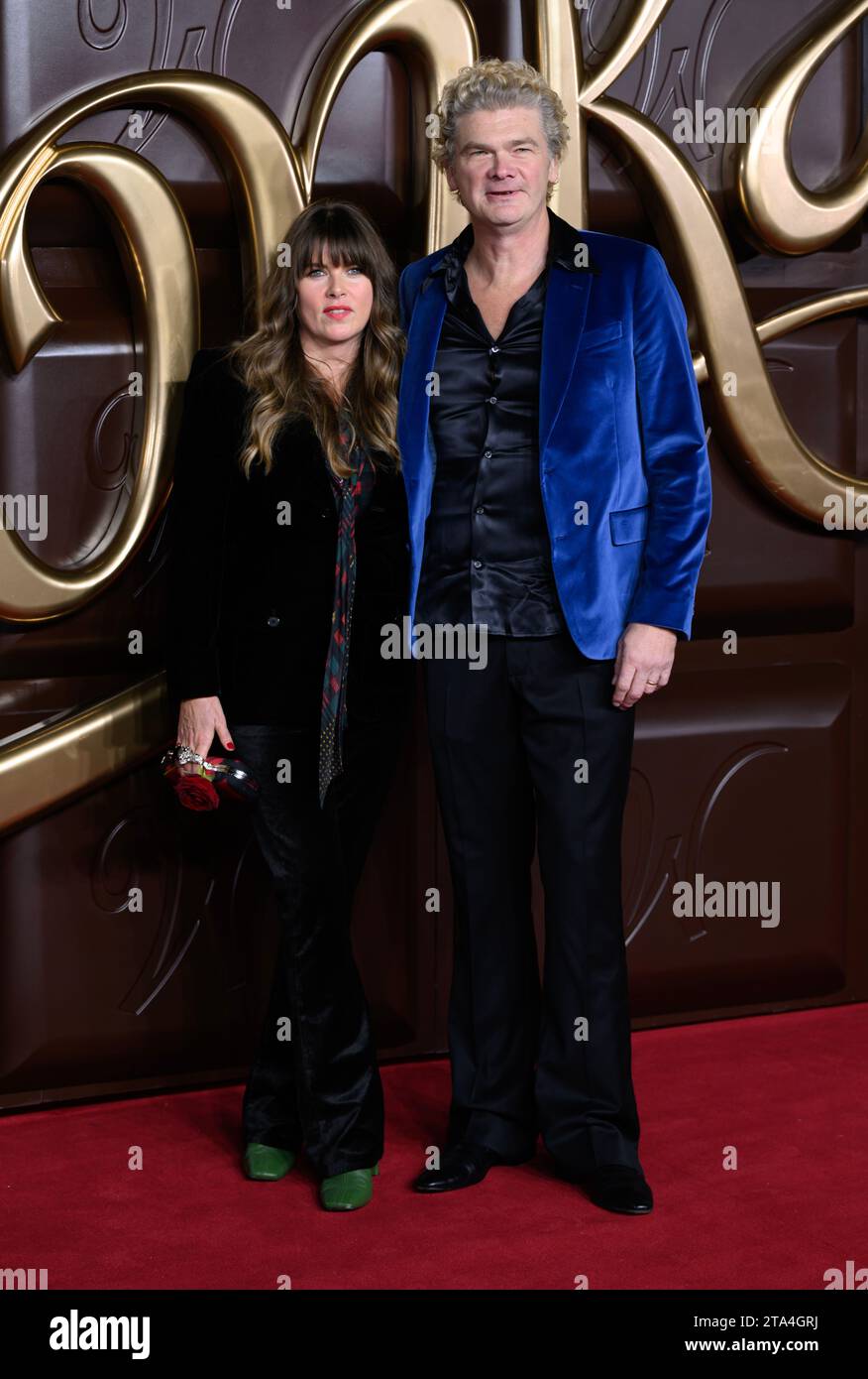 London, UK. November 28th, 2023. Simon Farnaby and Claire Keelan ...