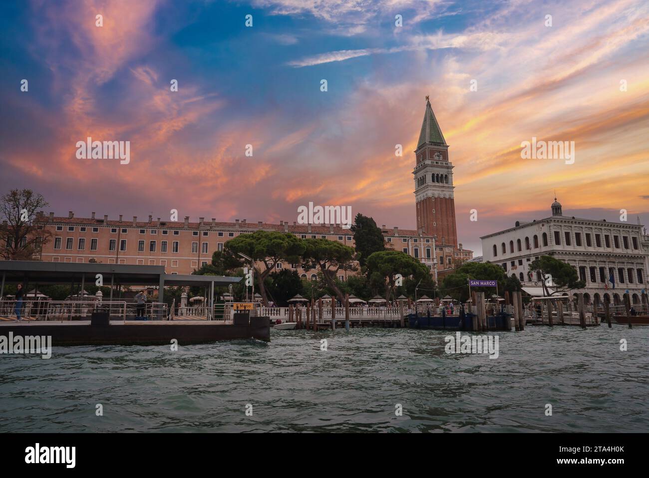 Iconic Venice Cityscape View from Water with Gondolas - Daytime ...