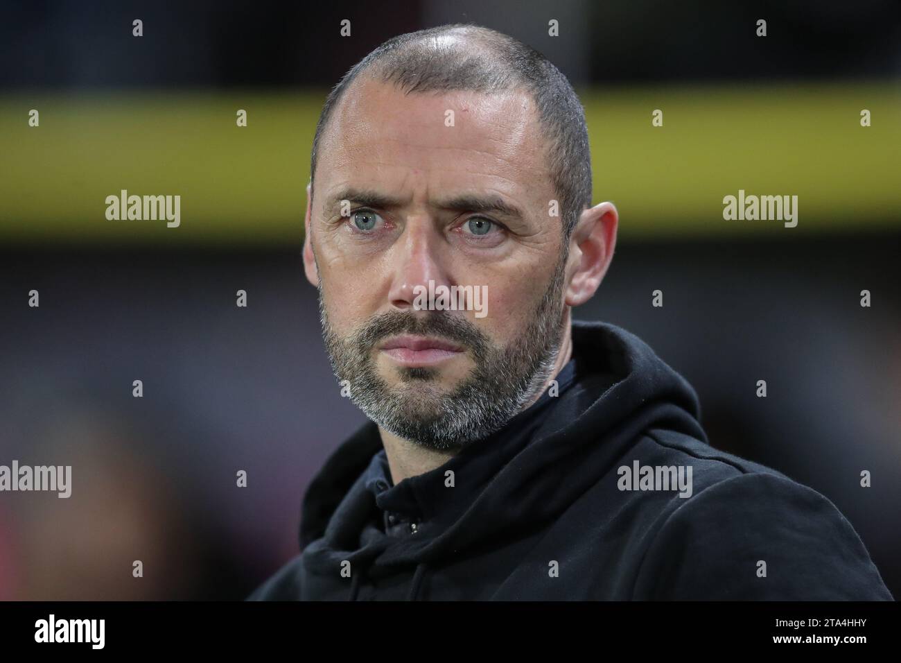 Rotherham United caretaker manager Wayne Carlisle looks on during the ...