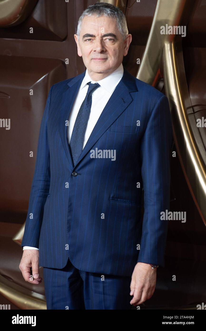 London, UK. 28 Nov, 2023. Pictured: Rowan Atkinson attends The World ...