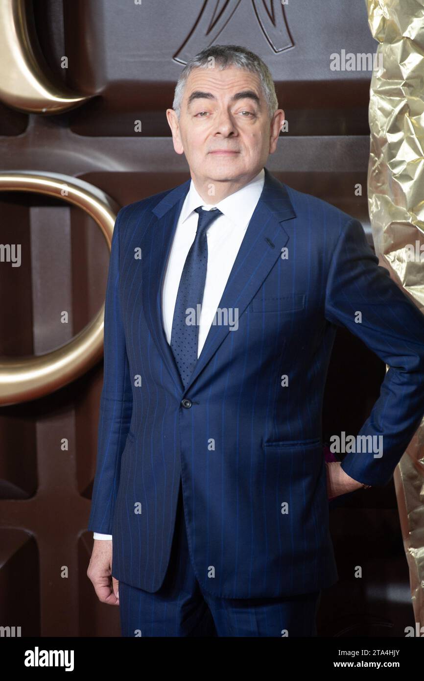 London, UK. 28 Nov, 2023. Pictured: Rowan Atkinson attends The World ...