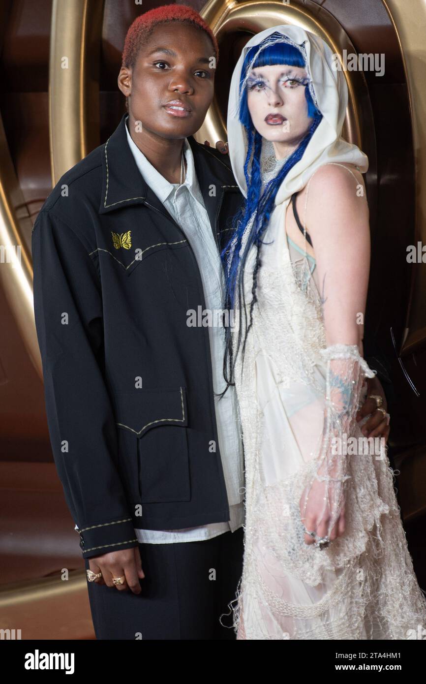 London, UK. 28 Nov, 2023. Pictured: (L-R) - Arlo Parks, Ashnikko aka ...