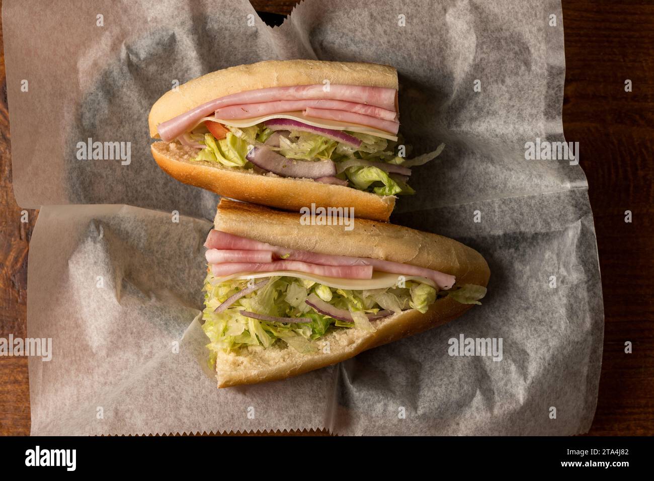 Italian sub sandwich Stock Photo - Alamy
