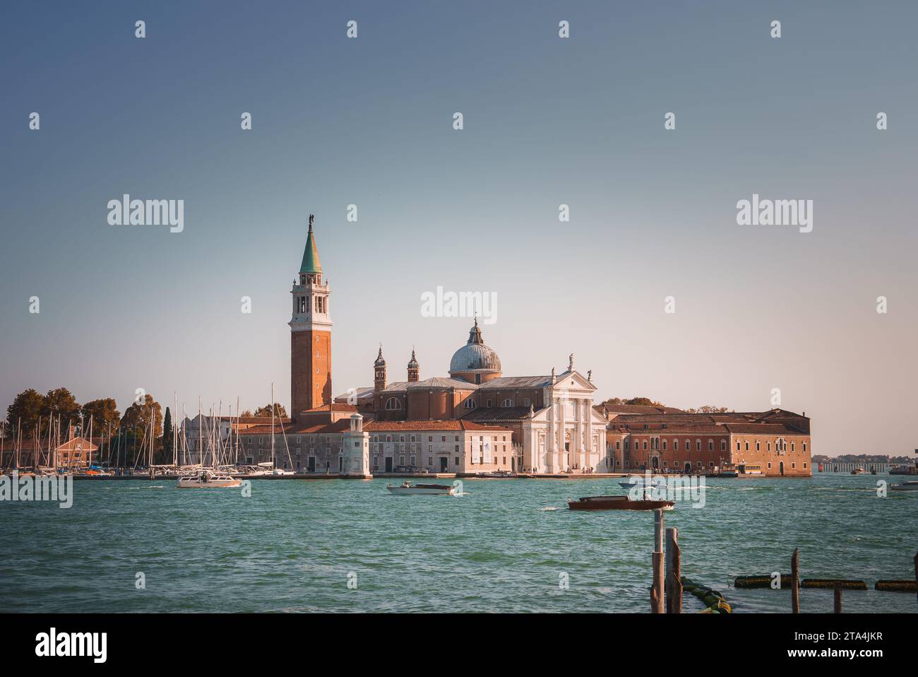 Tranquil Venice Cityscape: Serene View of Iconic Italian City from the ...