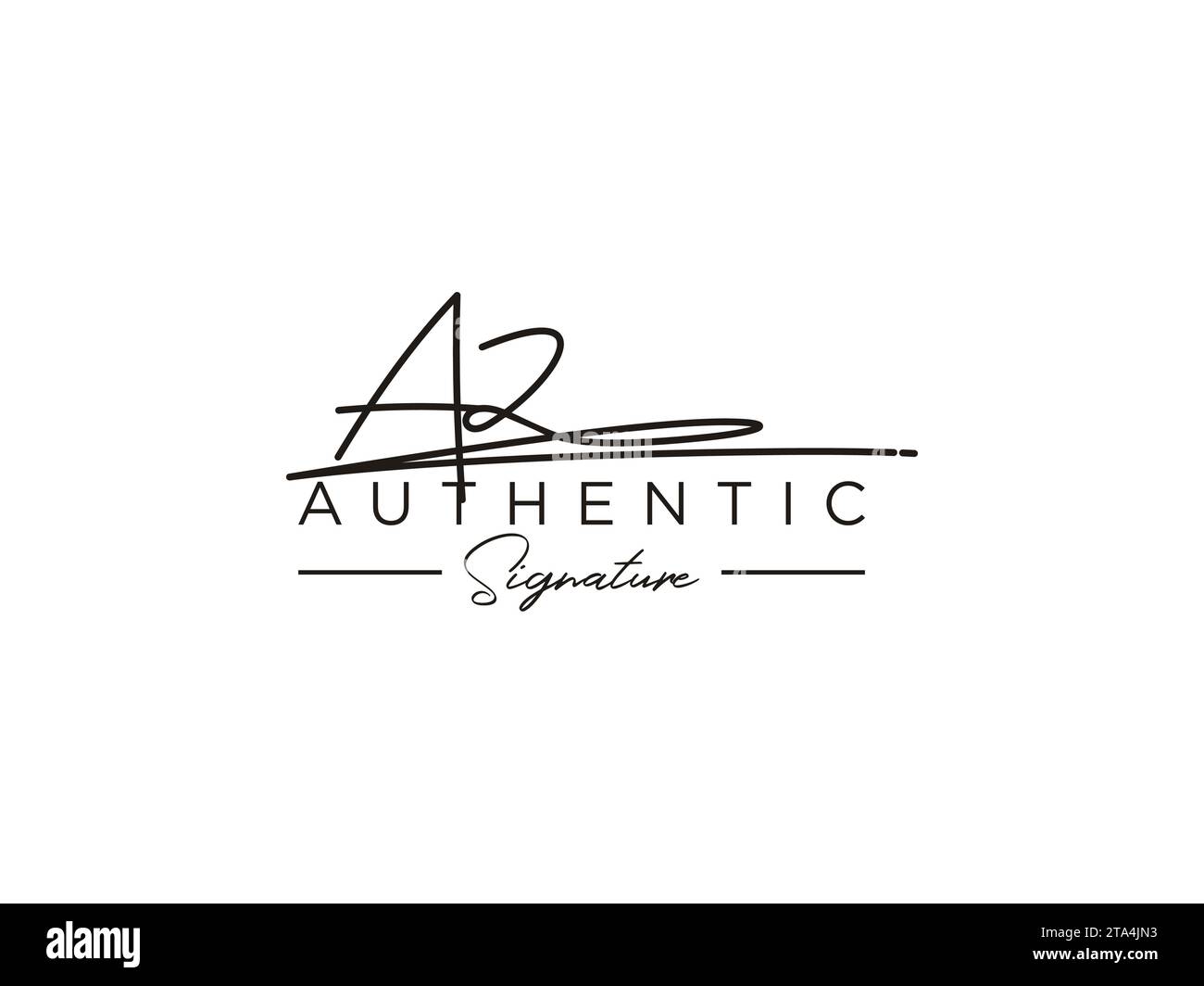 AZ Signature Logo Template Vector Stock Vector Image & Art - Alamy