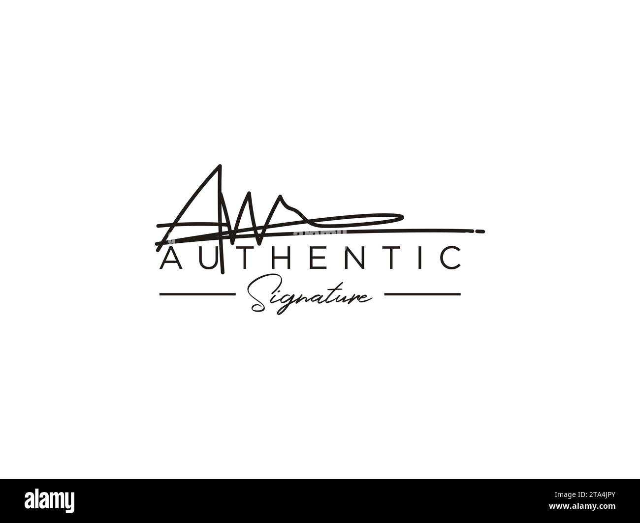 Aw signature hi-res stock photography and images - Alamy