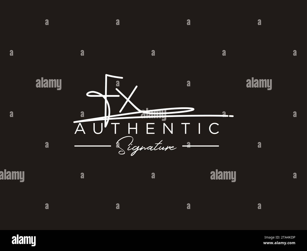 FX Signature Logo Template Vector Stock Vector Image & Art - Alamy
