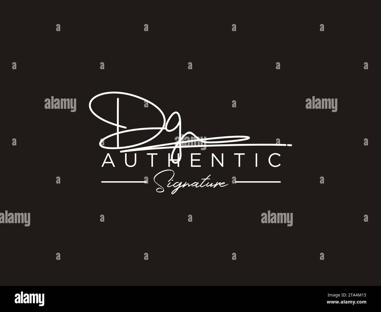 DG Signature Logo Template Vector Stock Vector Image & Art - Alamy