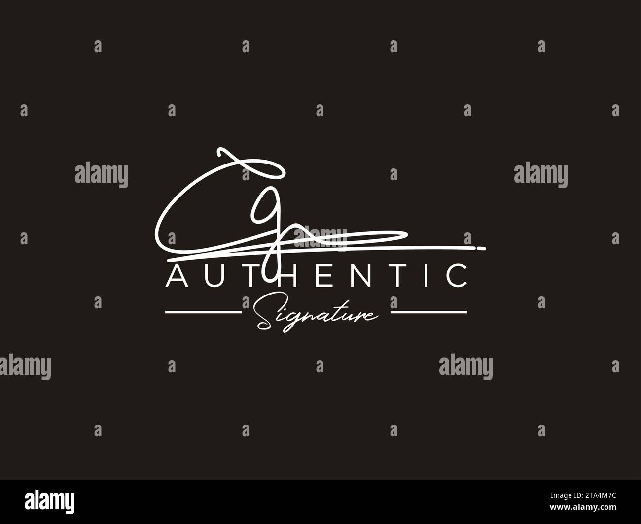 CG Signature Logo Template Vector Stock Vector Image & Art - Alamy