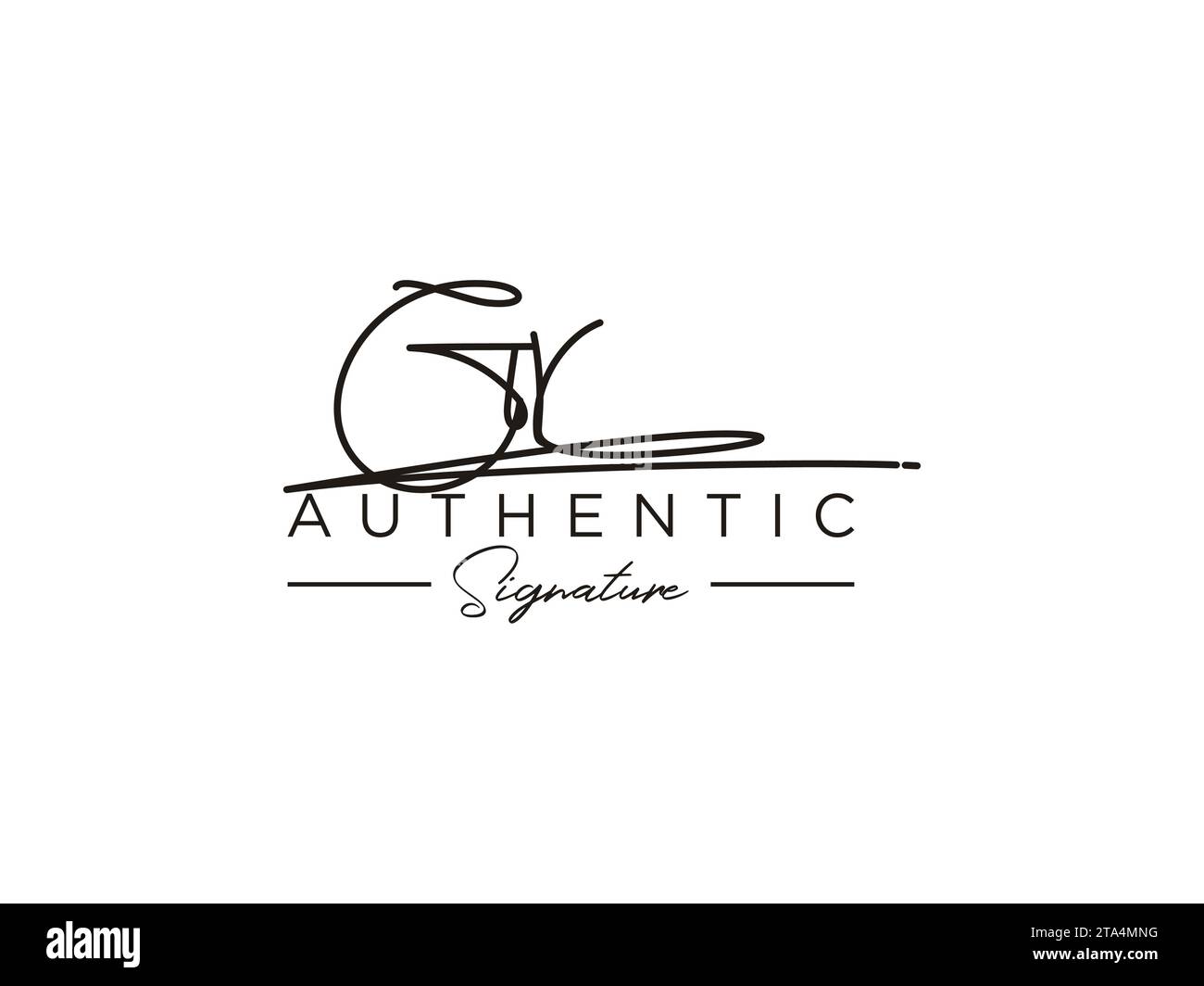 GR Signature Logo Template Vector Stock Vector Image & Art - Alamy
