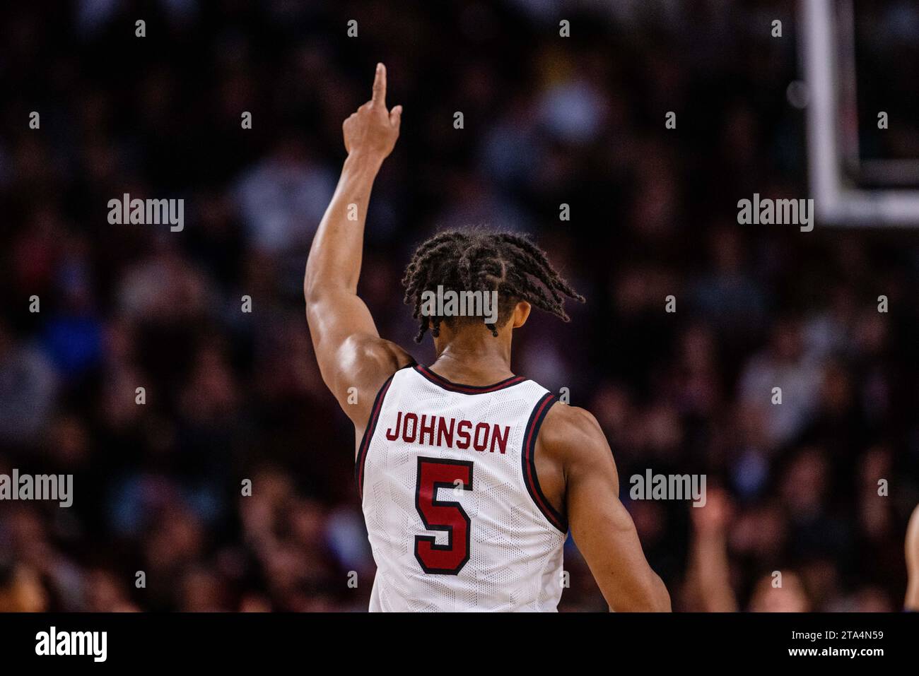 Columbia, SC, USA. 28th Nov, 2023. South Carolina Gamecocks guard ...