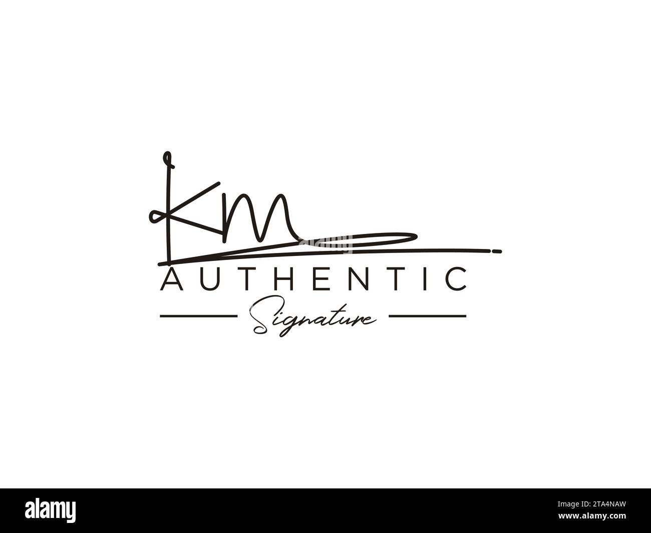 Km signature hi-res stock photography and images - Alamy