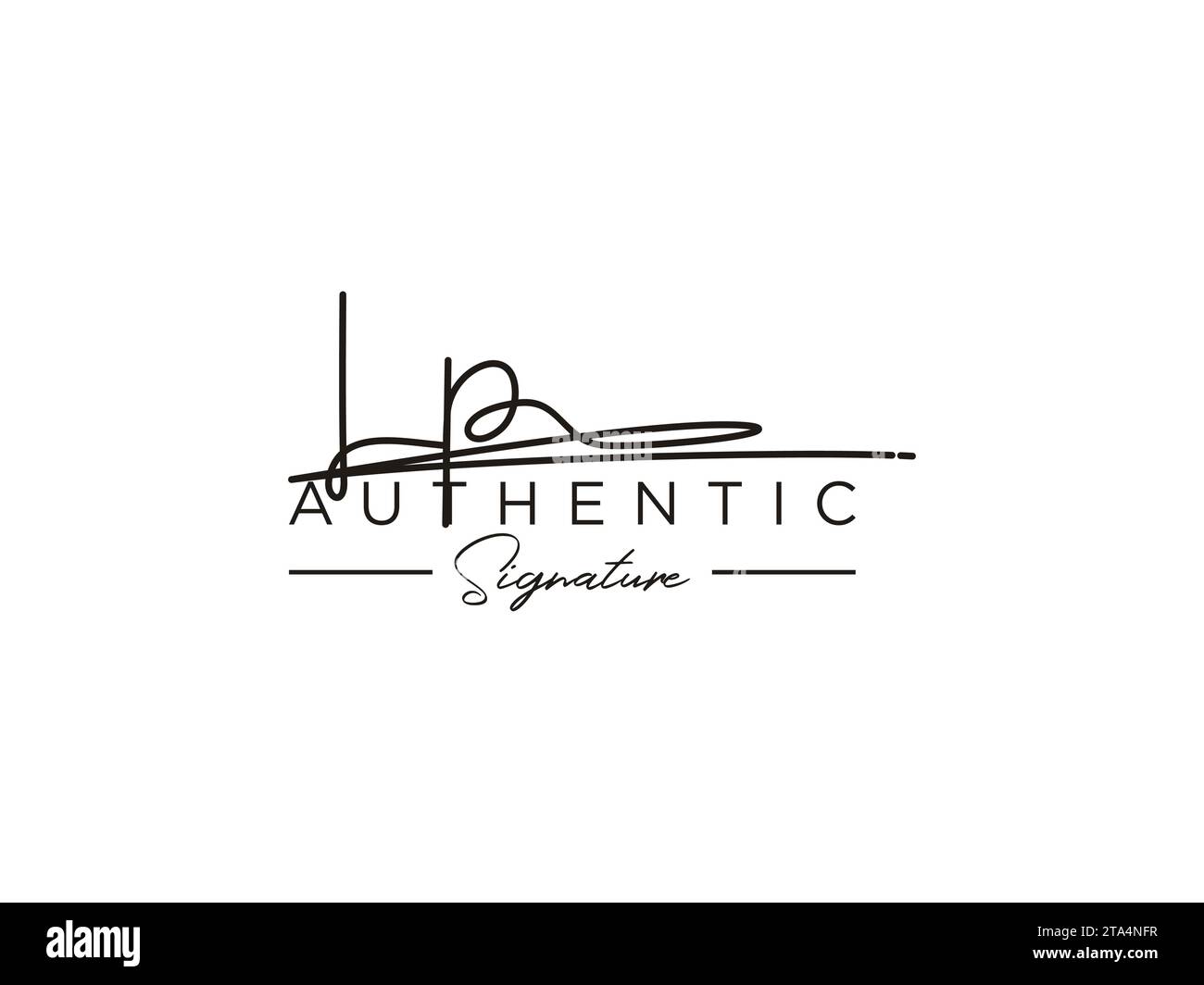 LP Signature Logo Template Vector Stock Vector Image & Art - Alamy