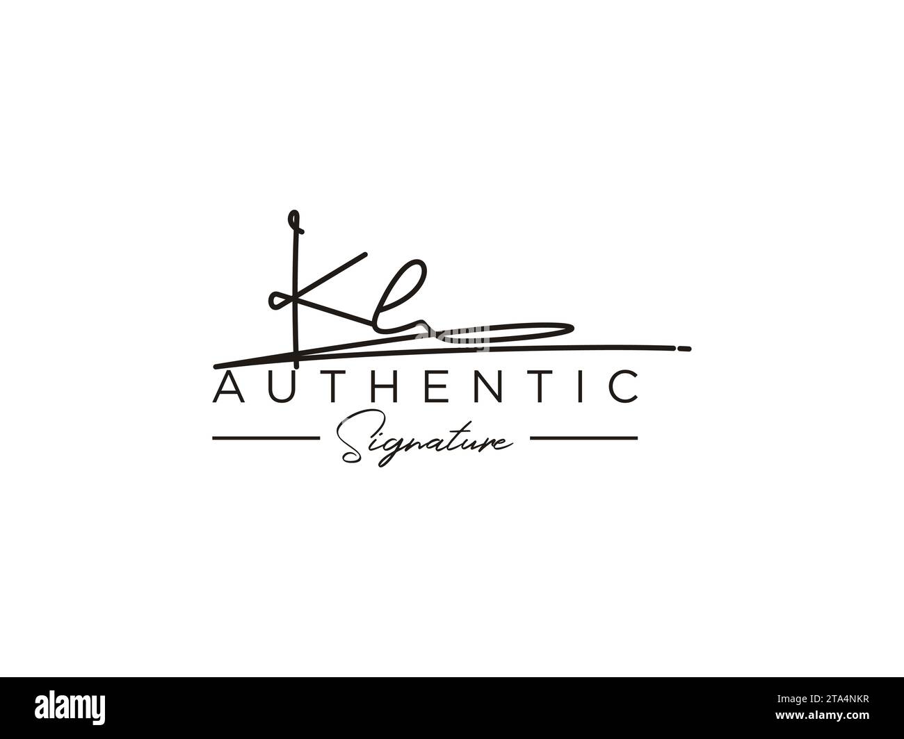 KE Signature Logo Template Vector Stock Vector Image & Art - Alamy