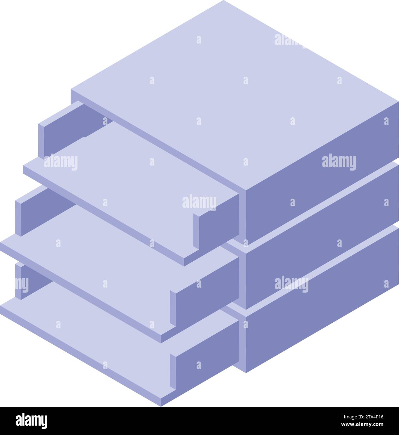 Box data letter file icon isometric vector. Cabinet case folder. Envelope filing screen Stock ...