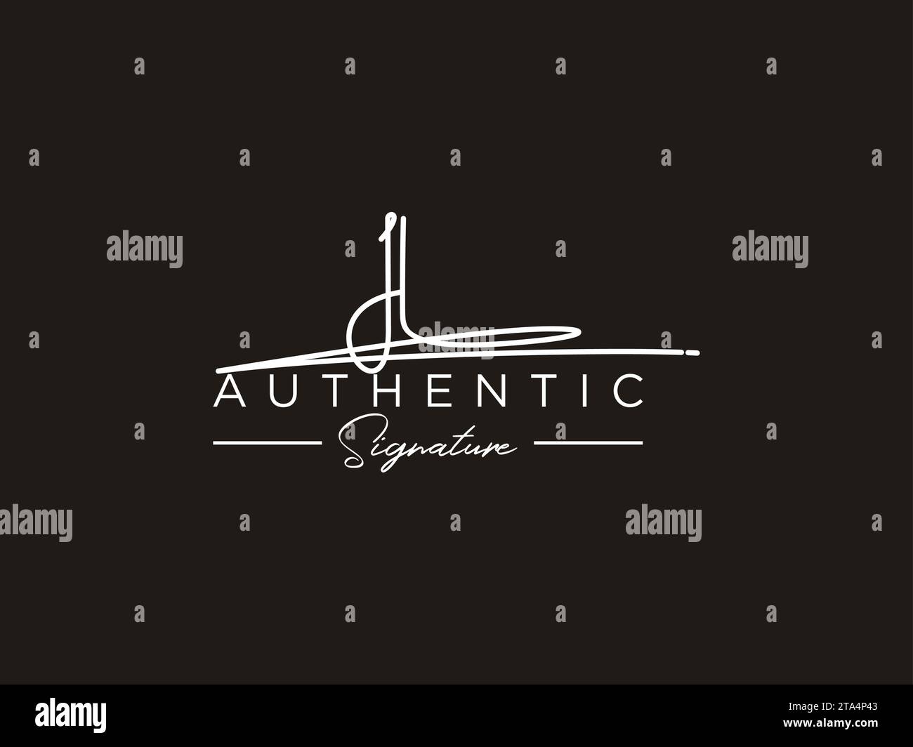 JL Signature Logo Template Vector Stock Vector Image & Art - Alamy