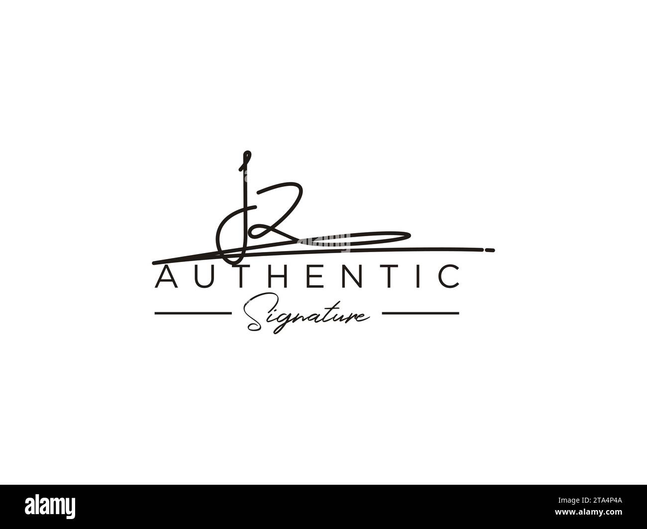 JZ Signature Logo Template Vector Stock Vector Image & Art - Alamy