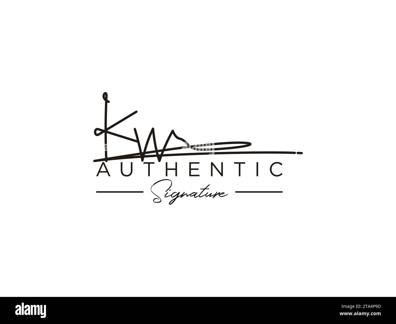 Kw logo vector vectors Stock Vector Images - Alamy