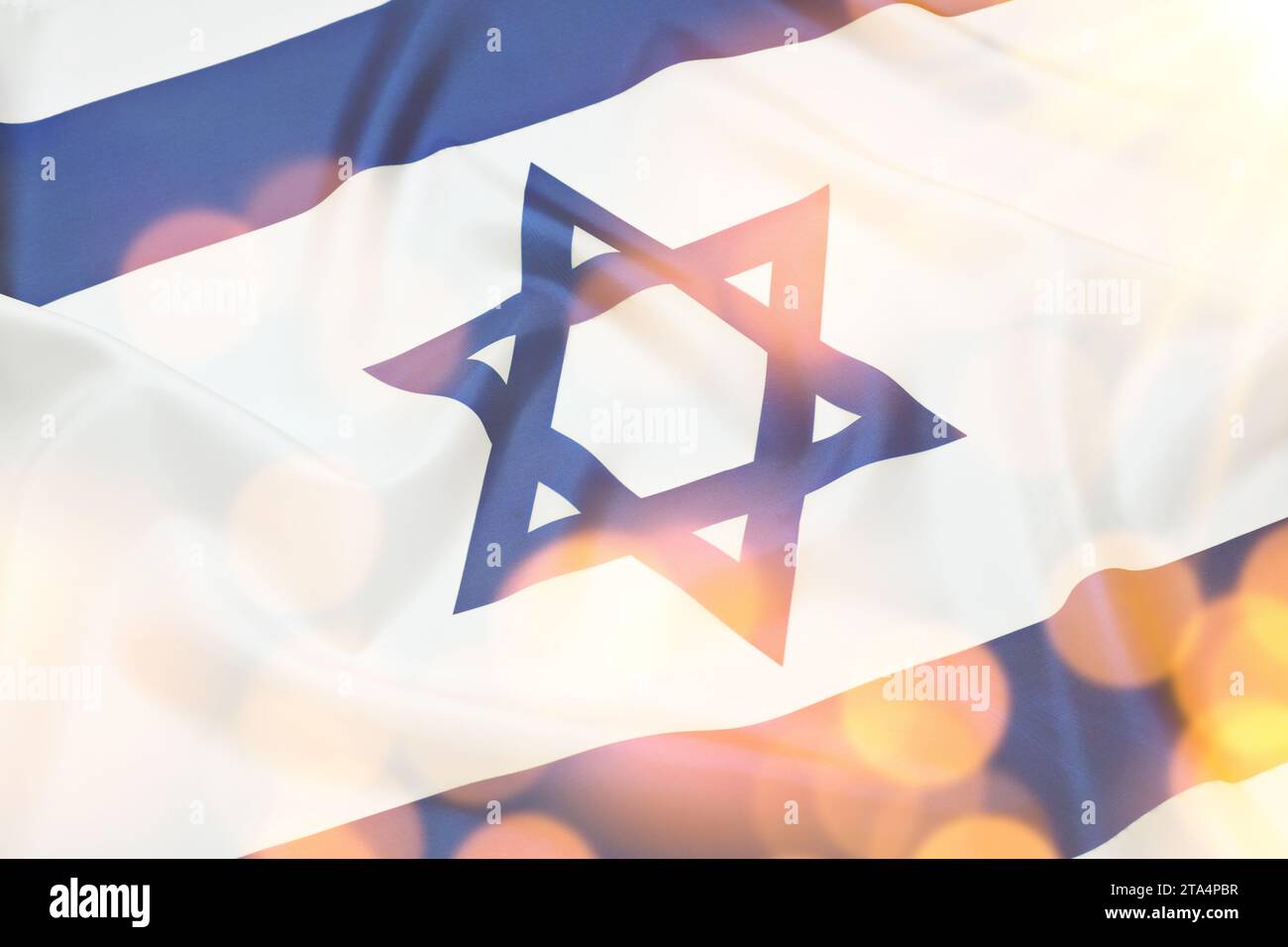Flag of Israel as background, closeup. National symbol Stock Photo - Alamy