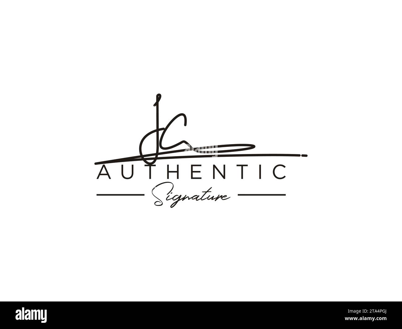 JC Signature Logo Template Vector Stock Vector Image & Art - Alamy
