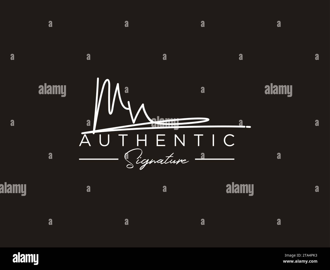 MV Signature Logo Template Vector Stock Vector Image & Art - Alamy