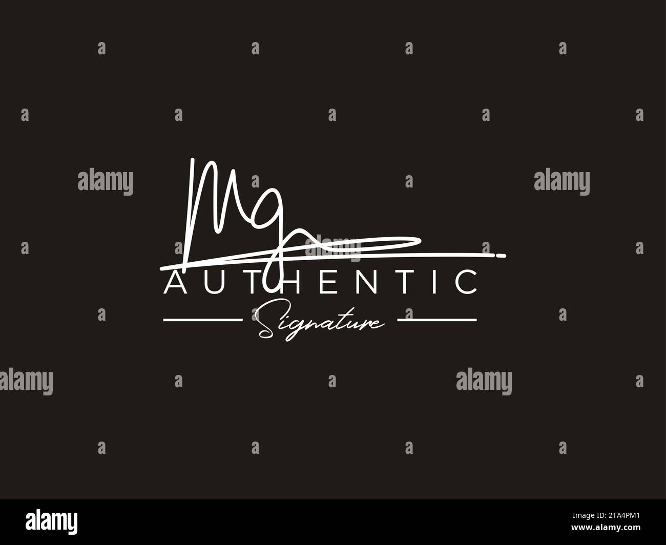 MG Signature Logo Template Vector Stock Vector Image & Art - Alamy